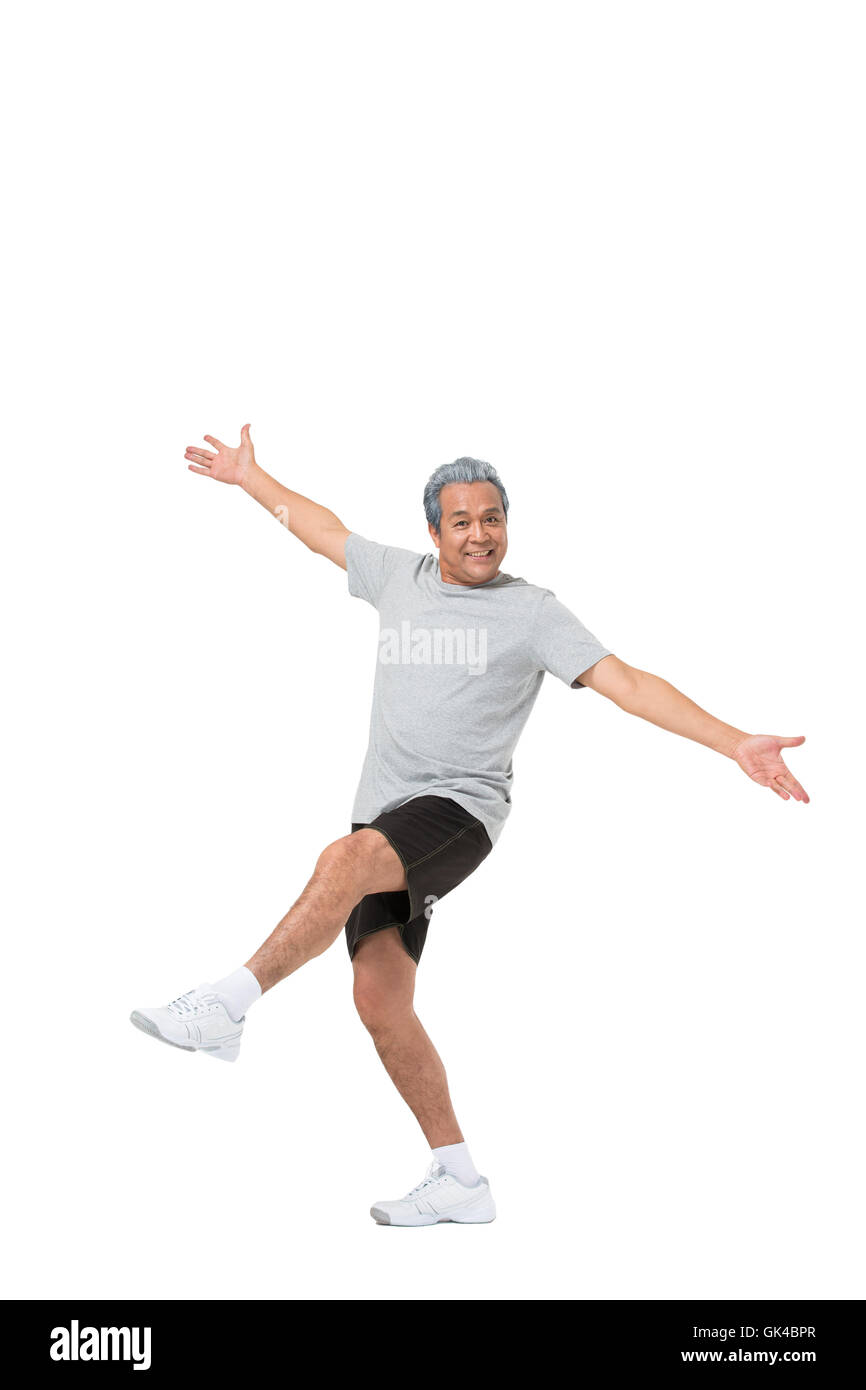 Elderly Exercise gym Stock Photo - Alamy
