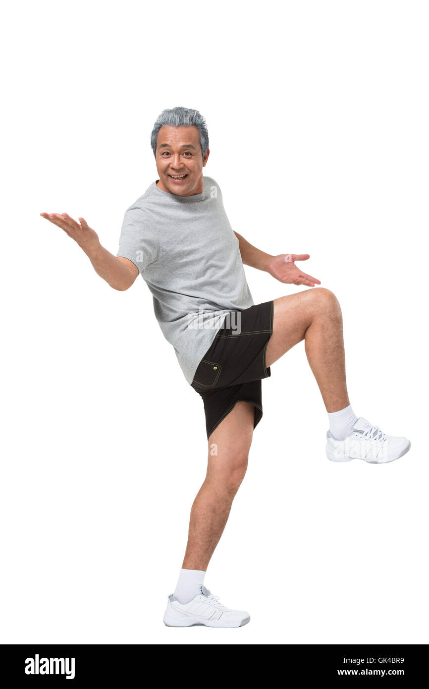 Elderly Exercise gym Stock Photo - Alamy