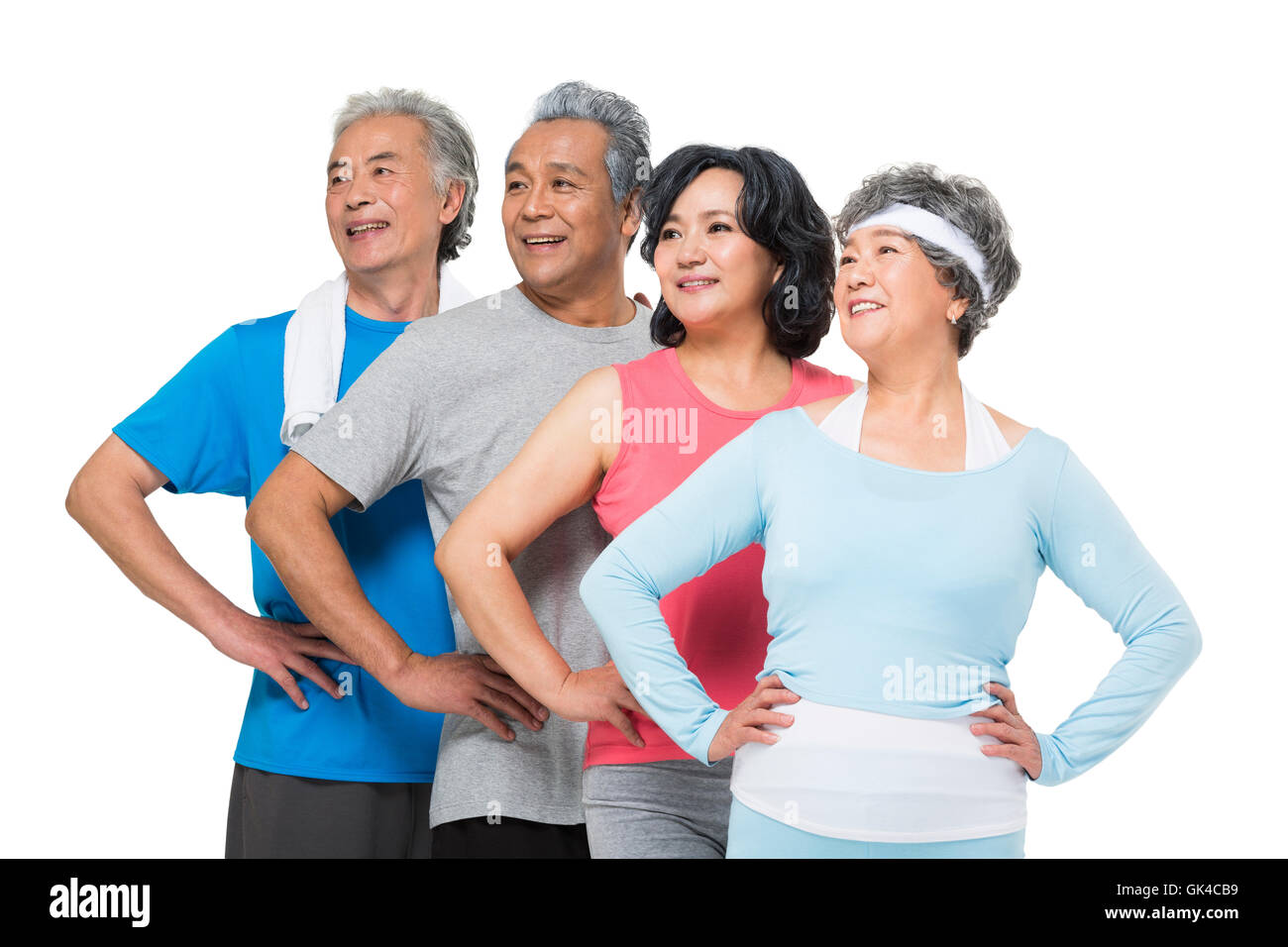 Elderly Exercise gym Stock Photo - Alamy