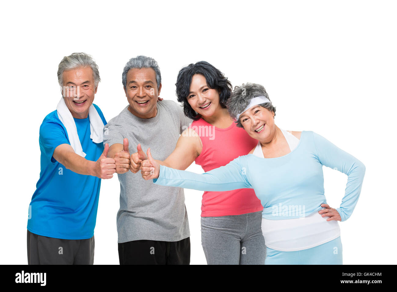 Elderly Exercise gym Stock Photo - Alamy