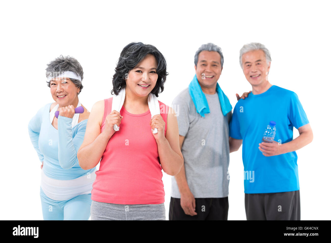 Elderly Exercise gym Stock Photo - Alamy
