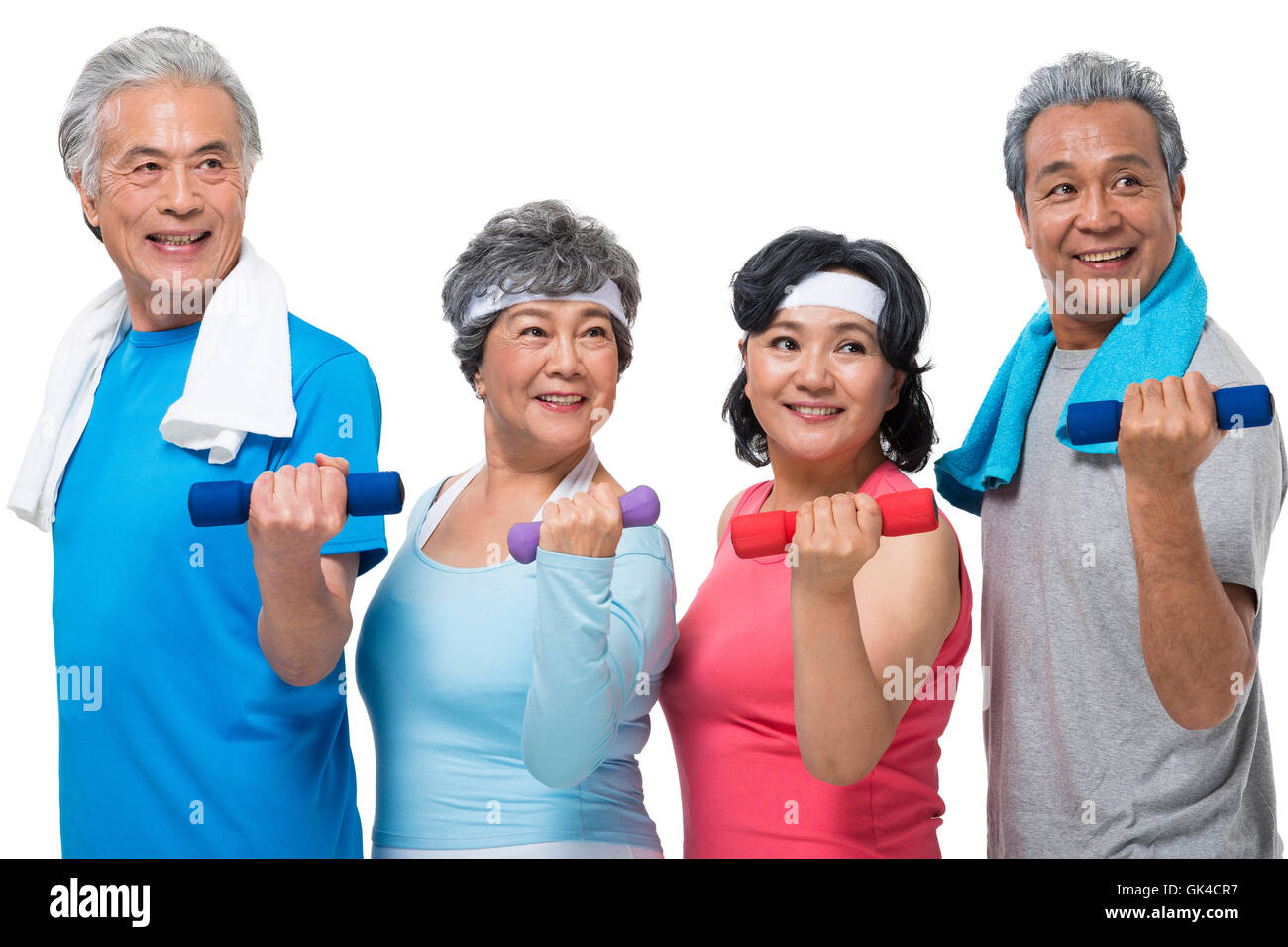 Elderly Exercise gym Stock Photo - Alamy