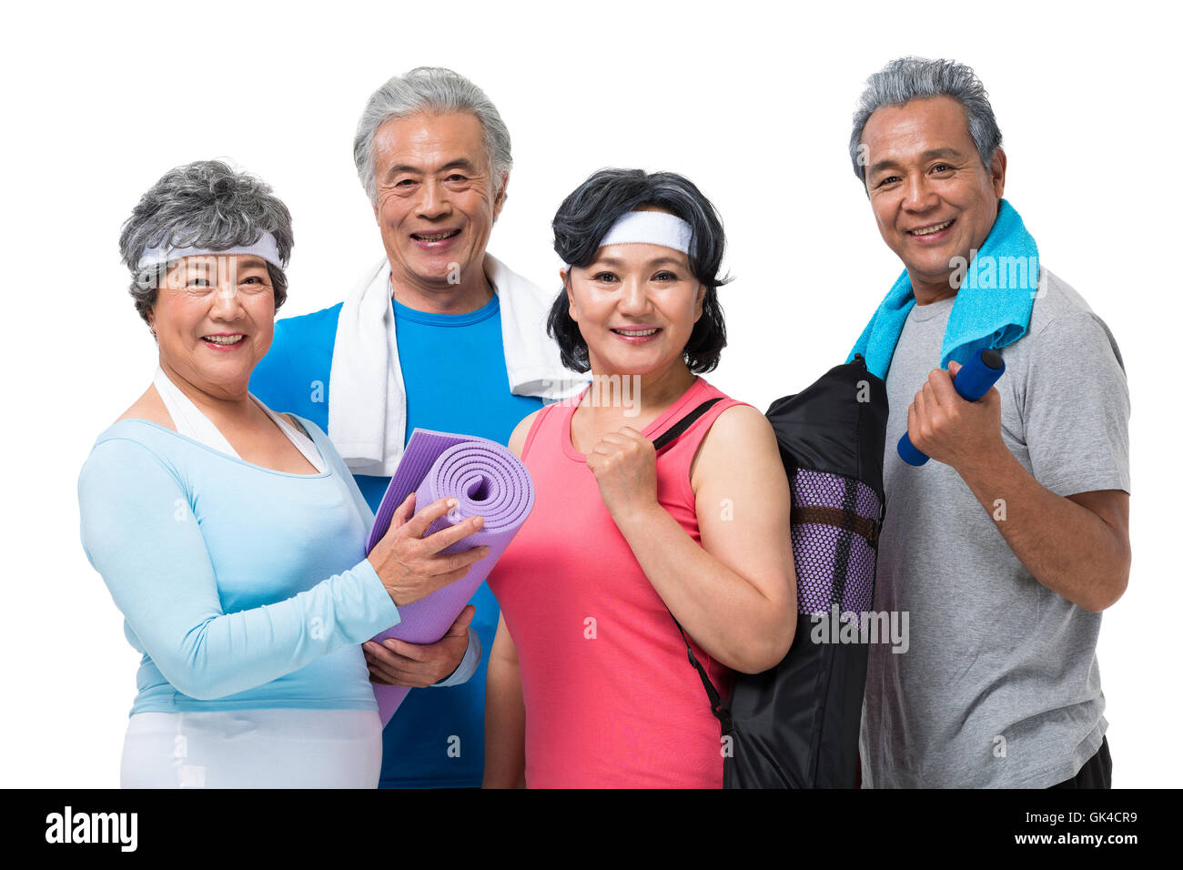 Elderly Exercise gym Stock Photo - Alamy