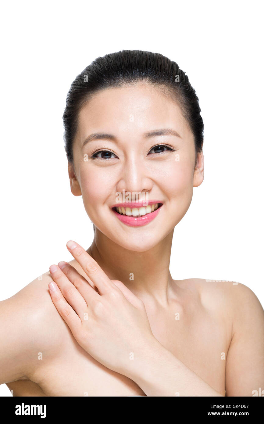 Woman side view fear close up cutout hi-res stock photography and ...