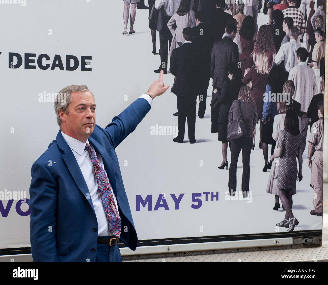 Farage immigration poster hi-res stock photography and images - Alamy