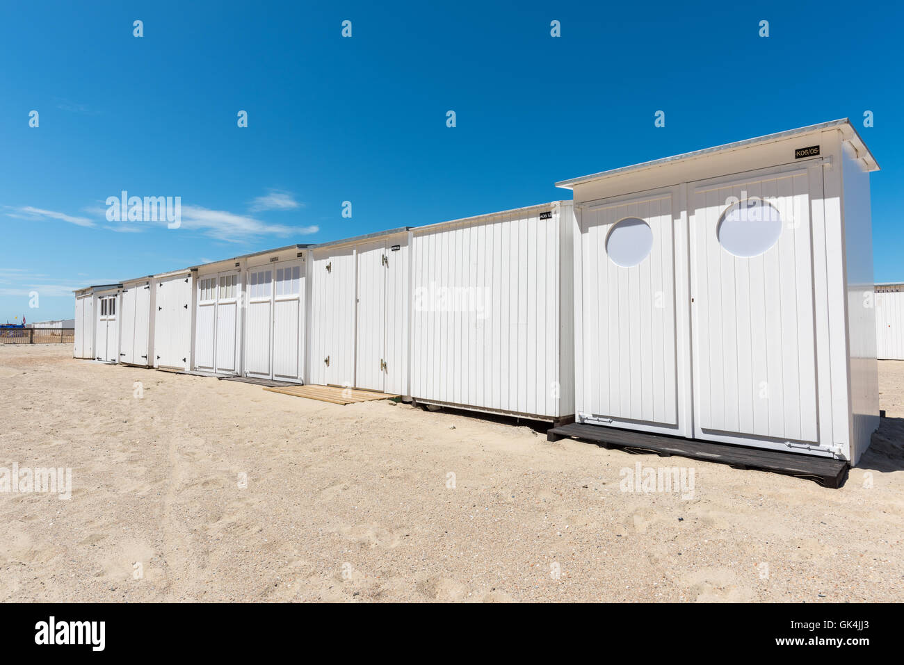 Beach Changing huts Stock Photo - Alamy