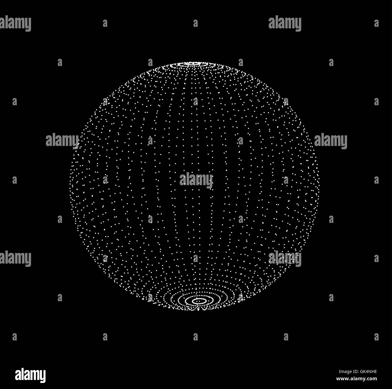 3d polygon mesh sphere Black and White Stock Photos & Images - Alamy