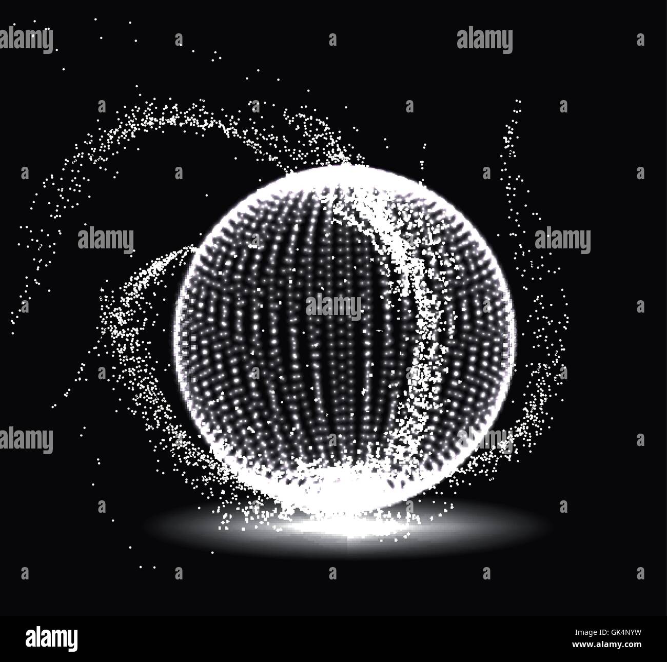 Abstract 3D sphere spiral shape Stock Vector Image & Art - Alamy