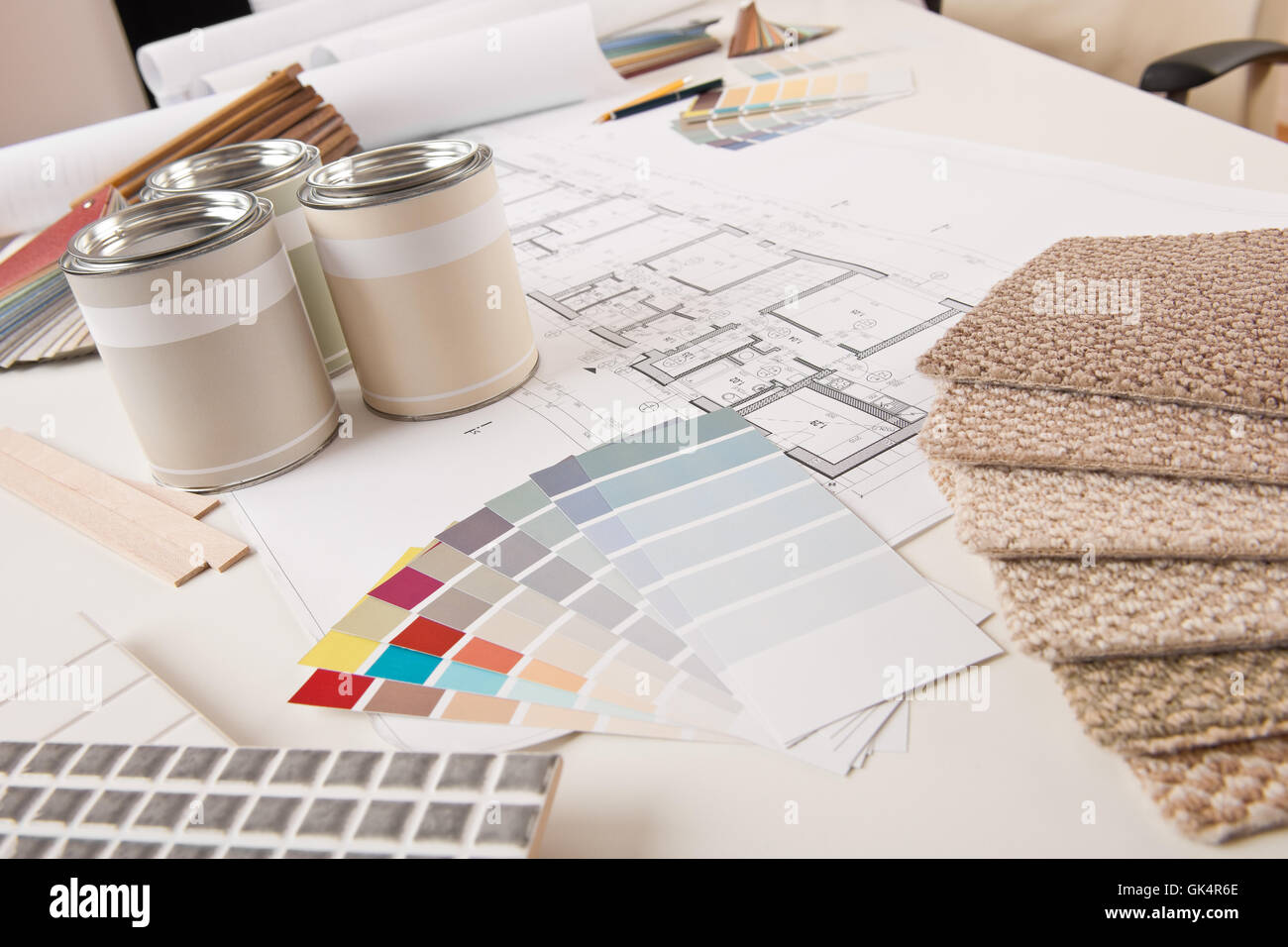 colour swatch designer Stock Photo - Alamy