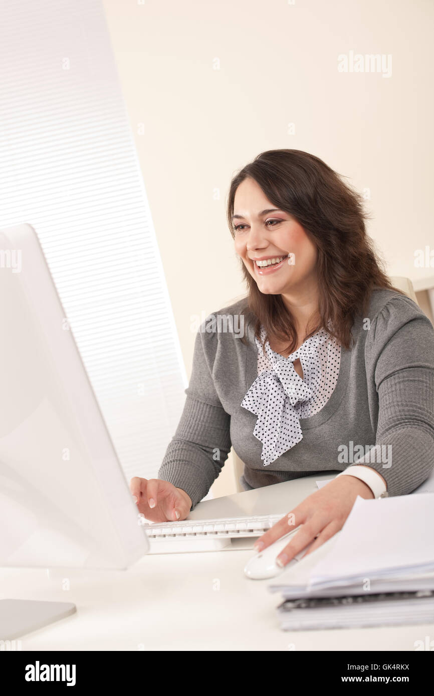 woman office secretary Stock Photo - Alamy