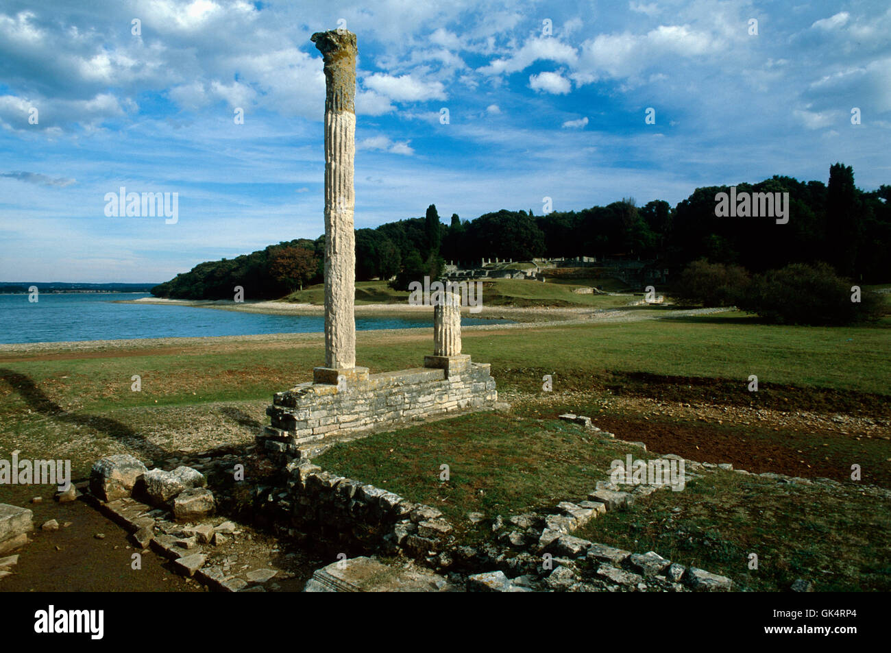 Roman ruins, Brijoni Island, Croatia Stock Photo - Alamy