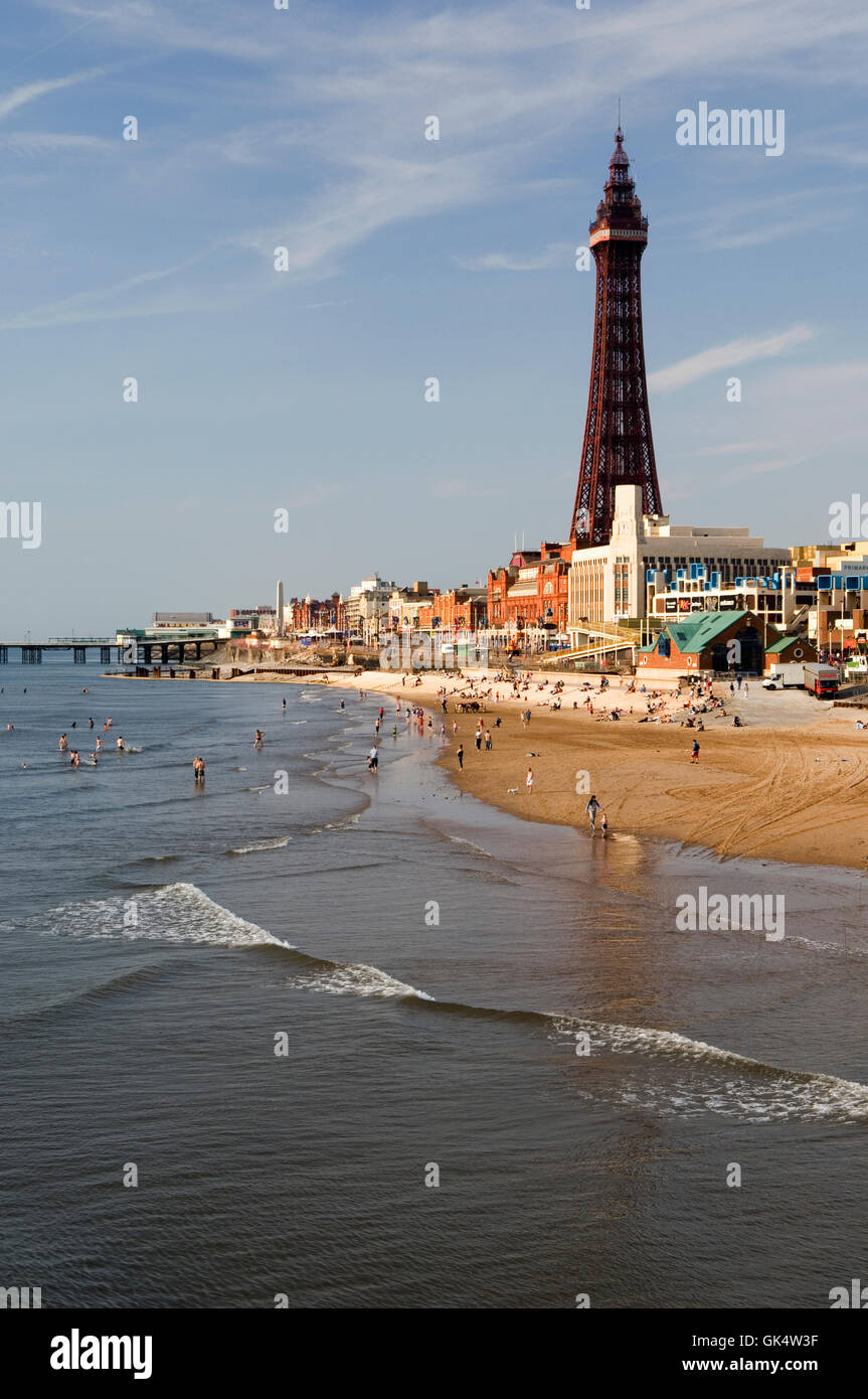 Blackpool, Lancashire, England, UK --- Blackpool Tower and the ...