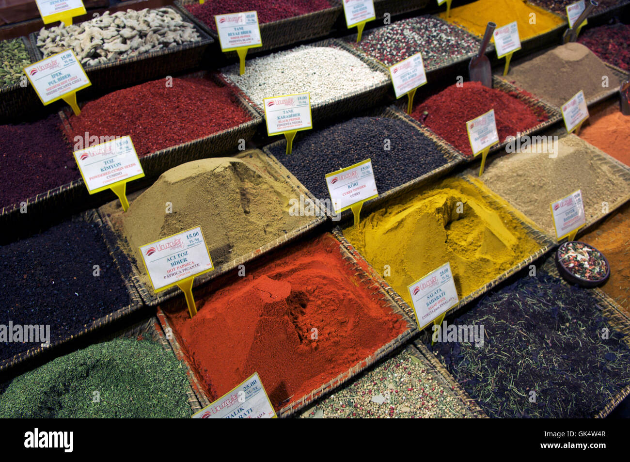 Istanbul, Turkey --- Spices in Spice Bazaar --- Image by © Jeremy ...