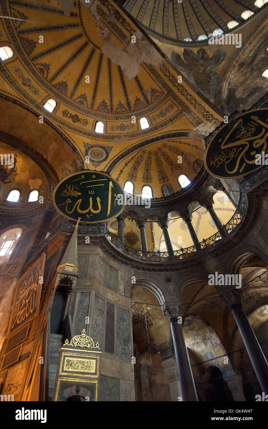 Istanbul, Turkey --- Ceiling in Blue Mosque --- Image by © Jeremy ...