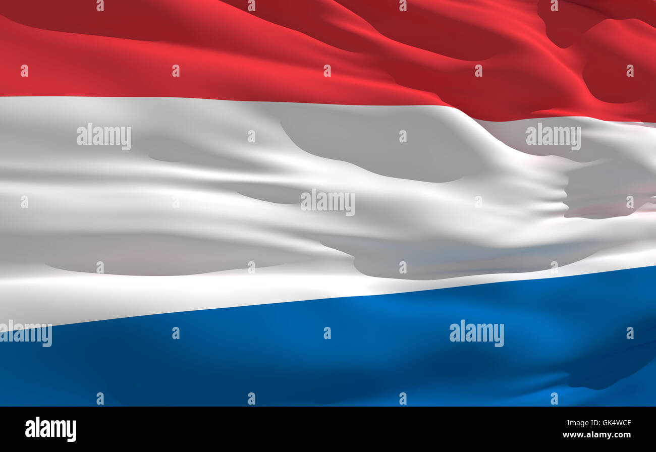 Closeup netherlands flag waving hi-res stock photography and images - Alamy