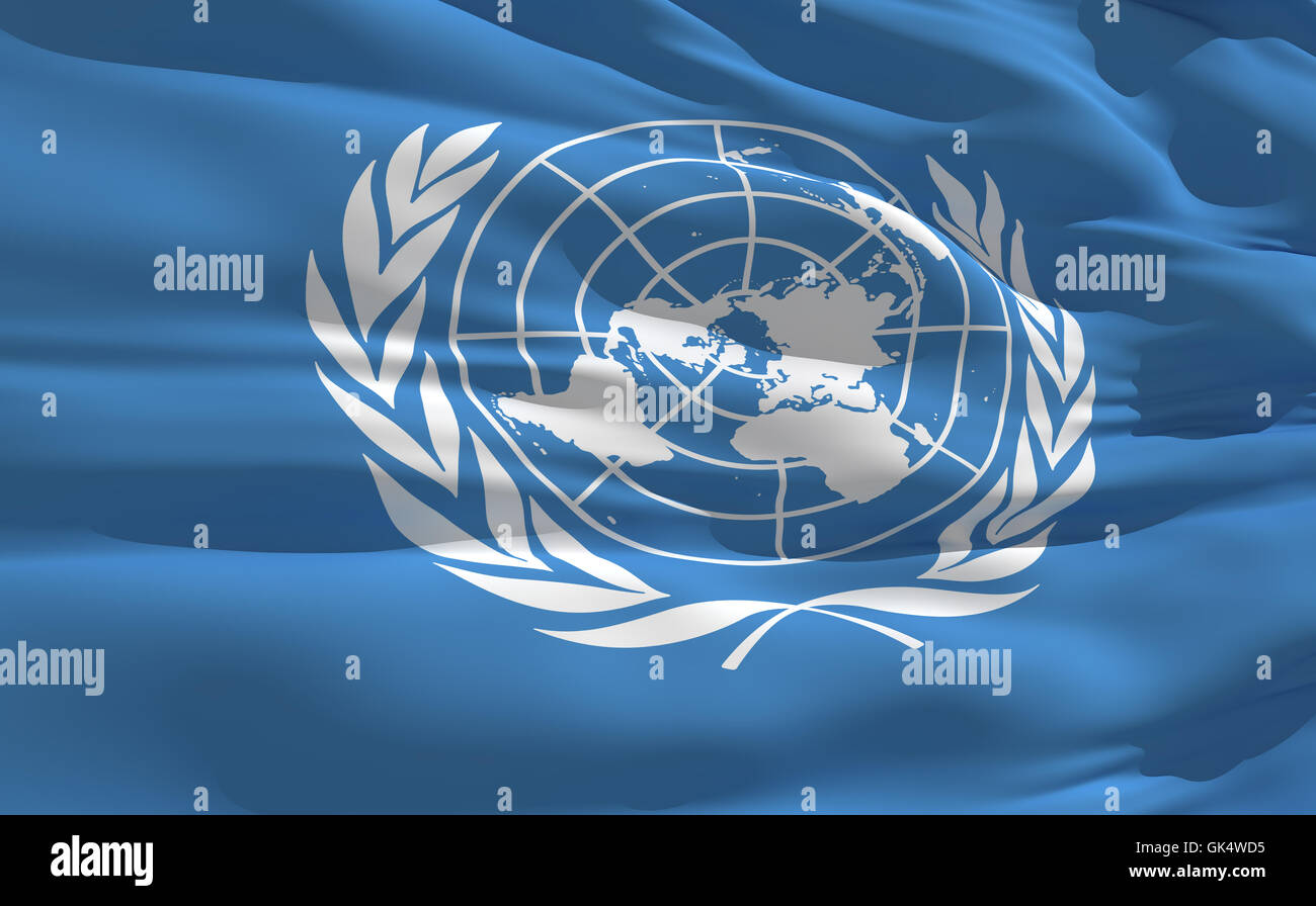 United nations flag hi-res stock photography and images - Alamy