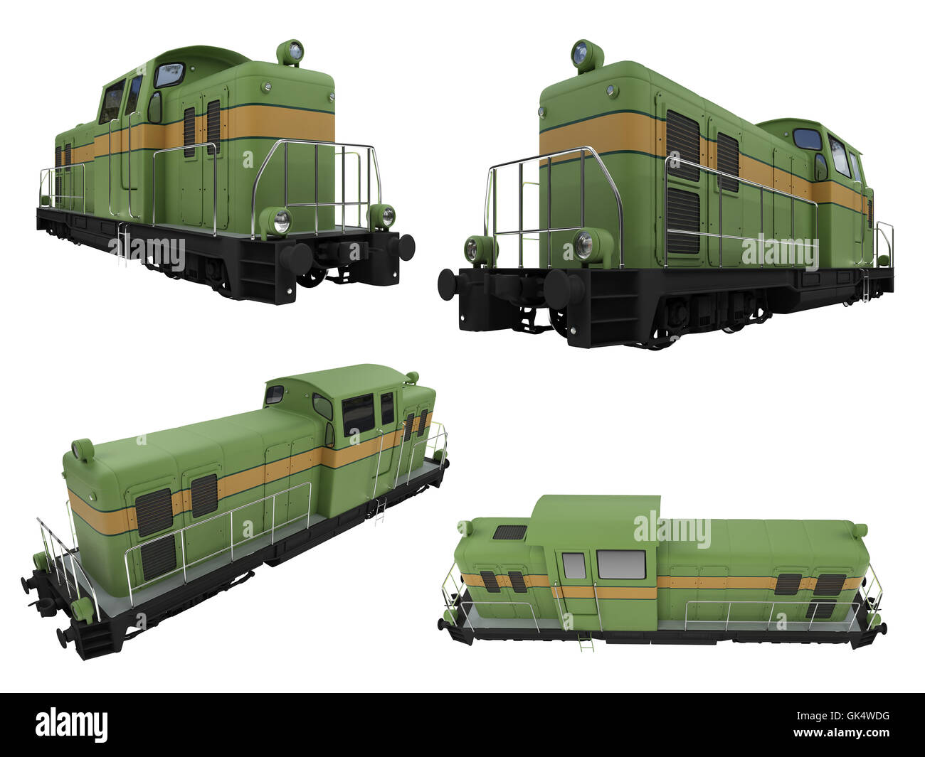 Old diesel locomotive Cut Out Stock Images & Pictures - Alamy