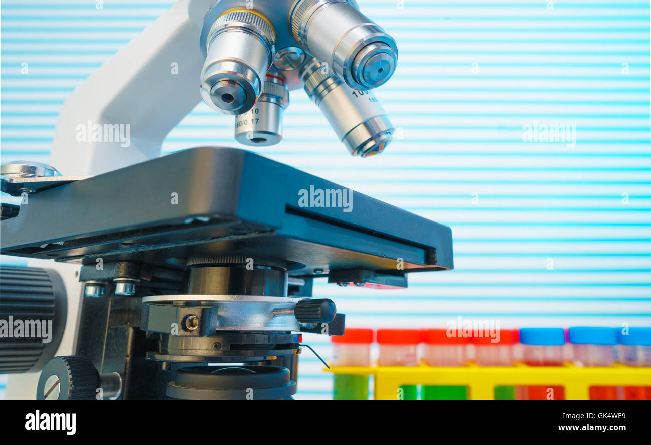 Microscope medical test tubes hi-res stock photography and images - Alamy