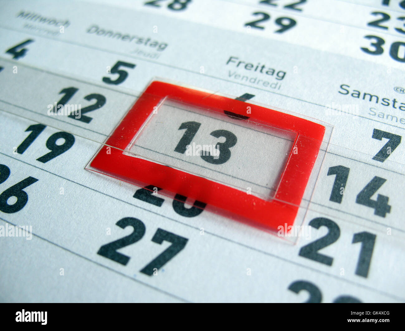 Friday 13 calendar hi-res stock photography and images - Alamy