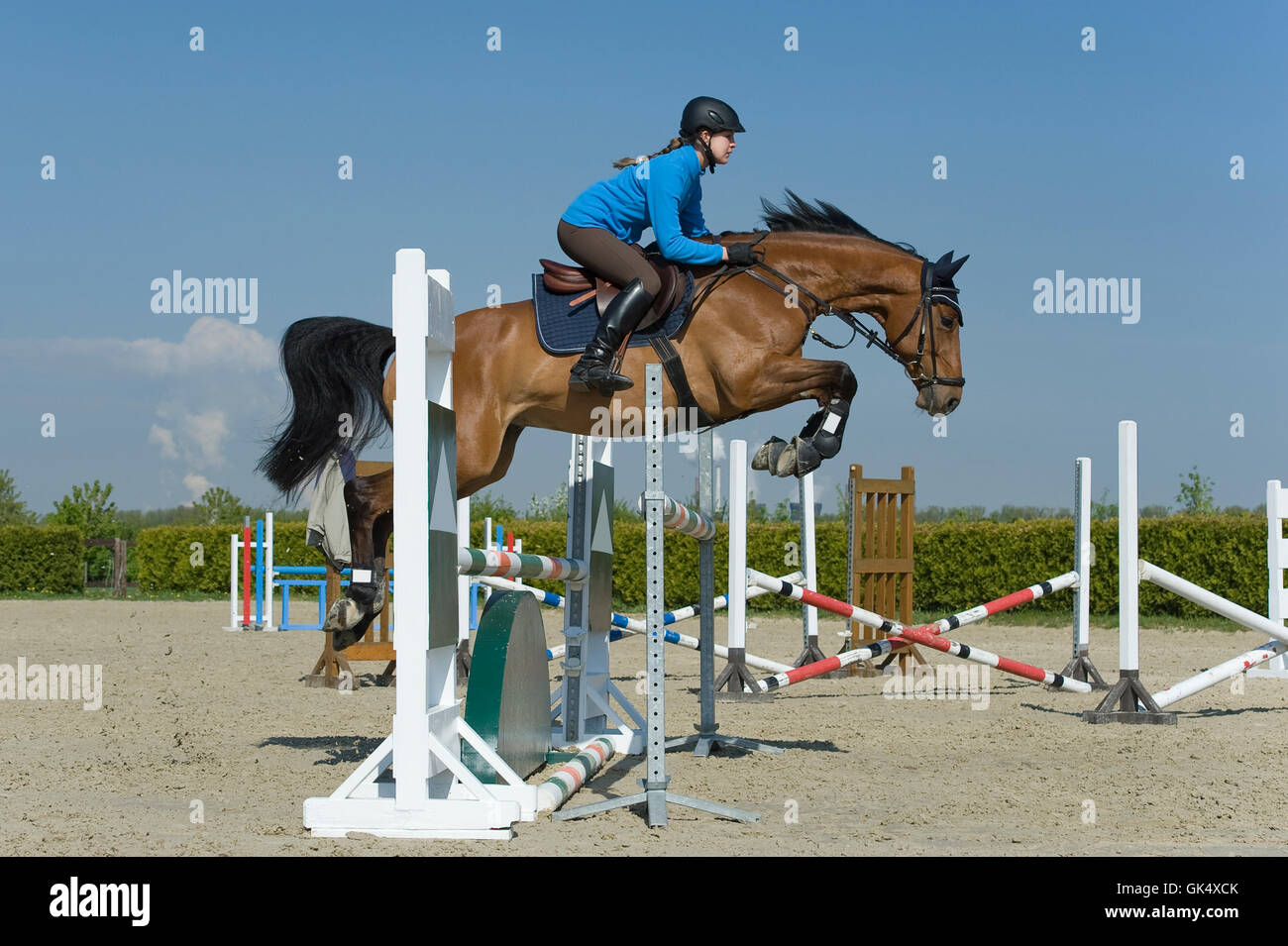 ride horse spring Stock Photo - Alamy