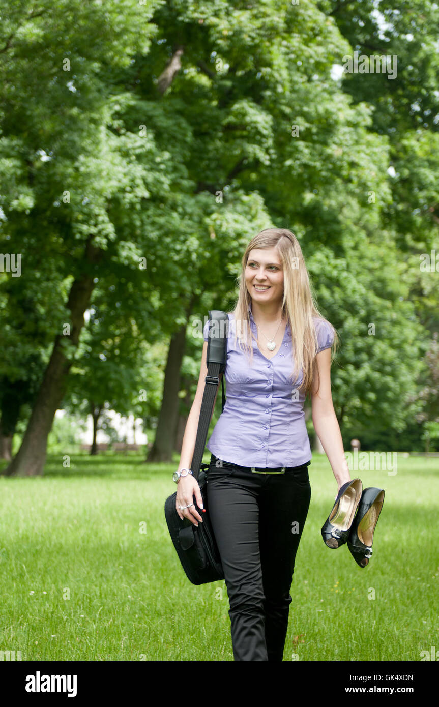 woman walk go Stock Photo - Alamy