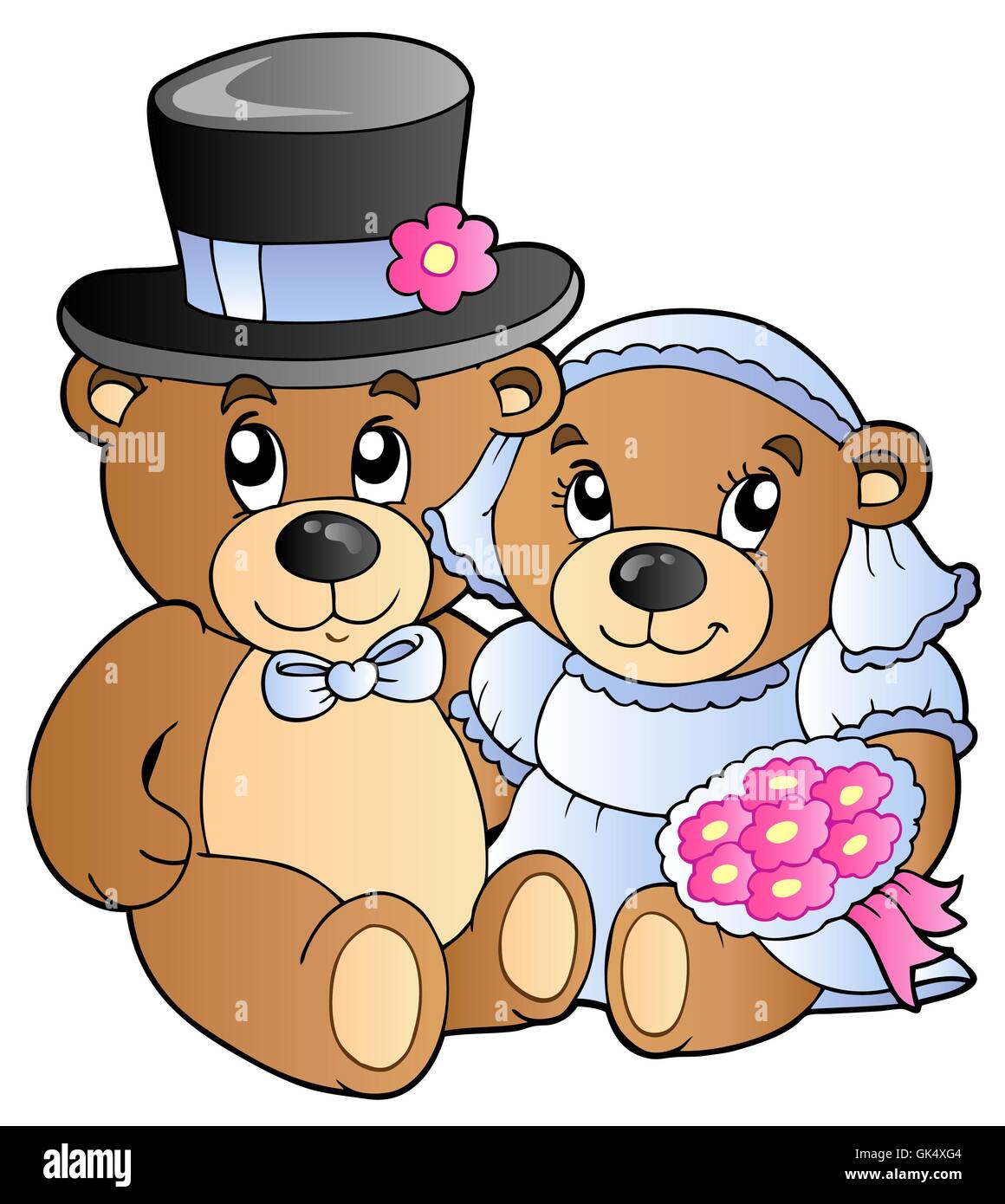 bear wedding marriage Stock Photo - Alamy