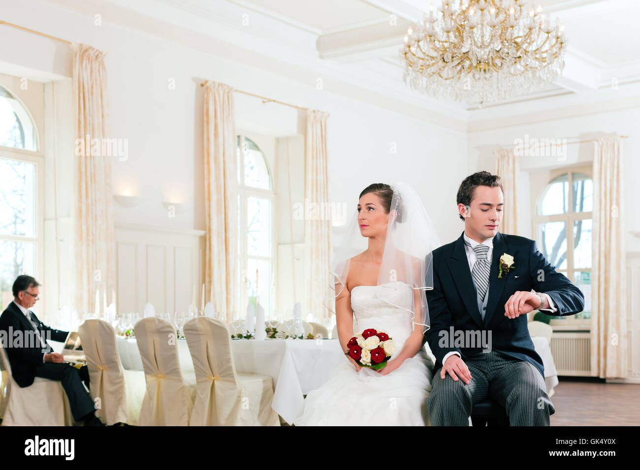 wait waiting wedding Stock Photo - Alamy