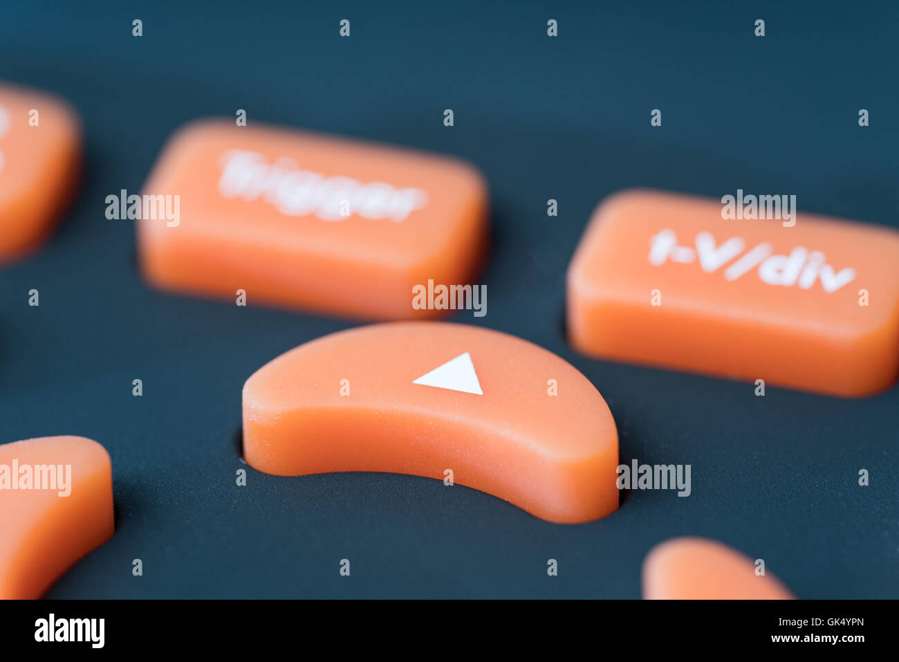 buttons on the electronic device Stock Photo - Alamy