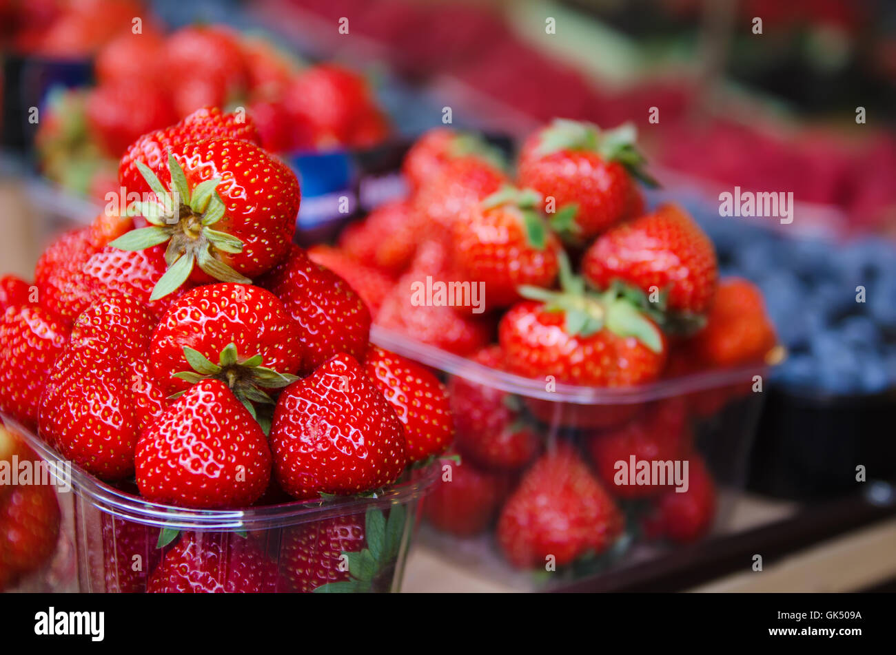 Strawberry at market Stock Photo - Alamy