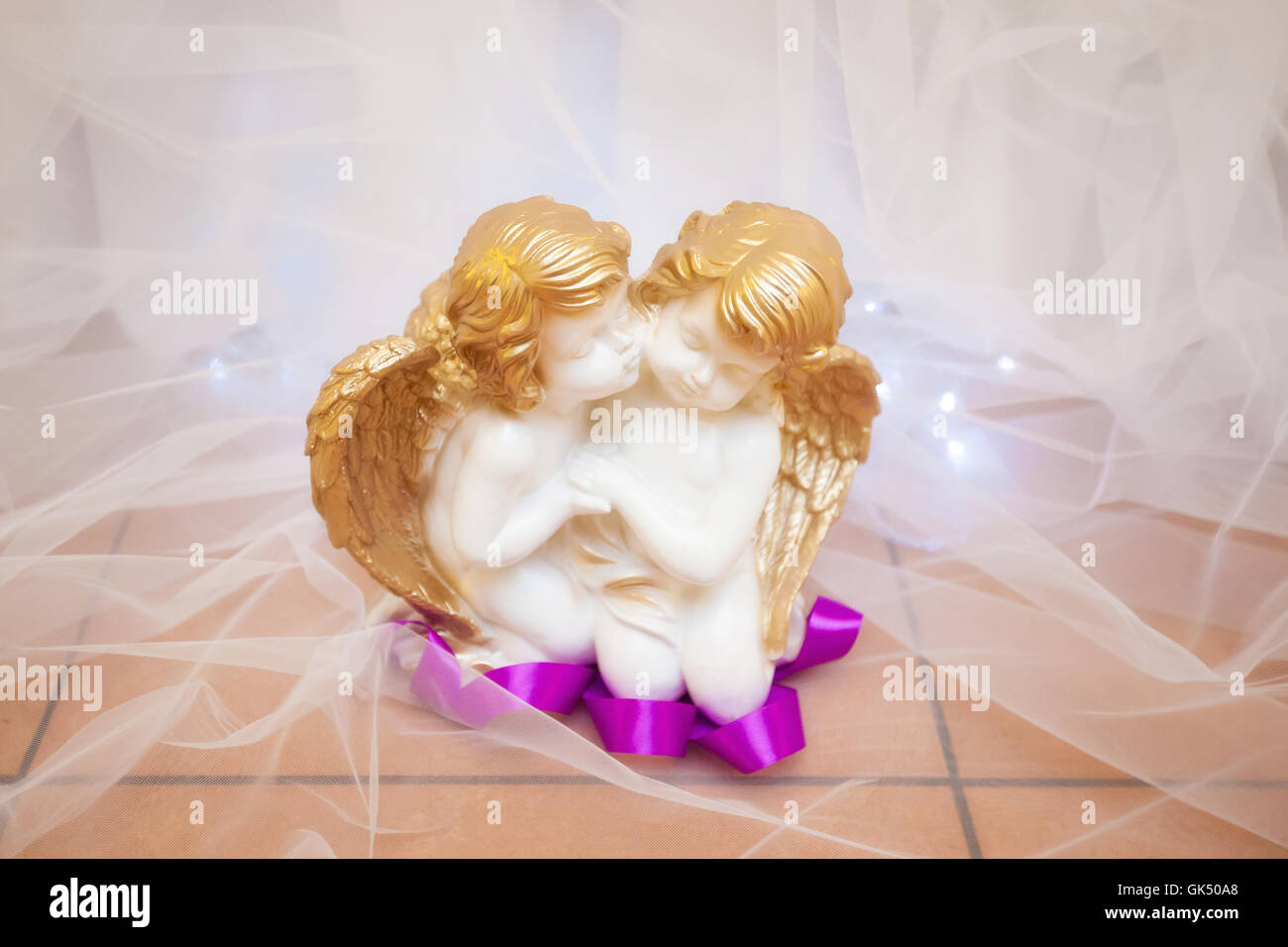 Angels. Romantic composition for Valentine day, wedding or birthday ...