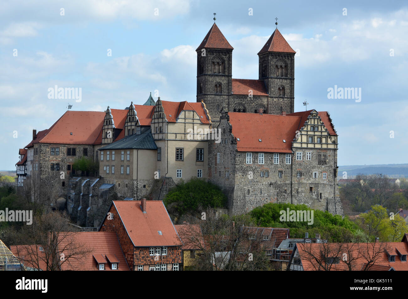 church romantic style of construction Stock Photo - Alamy