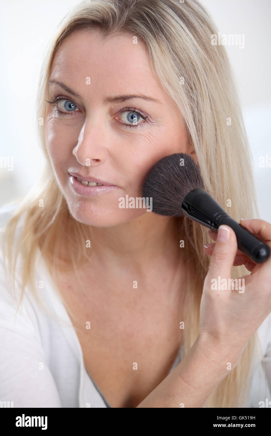Woman brush hair caucasian 45 hi-res stock photography and images - Alamy