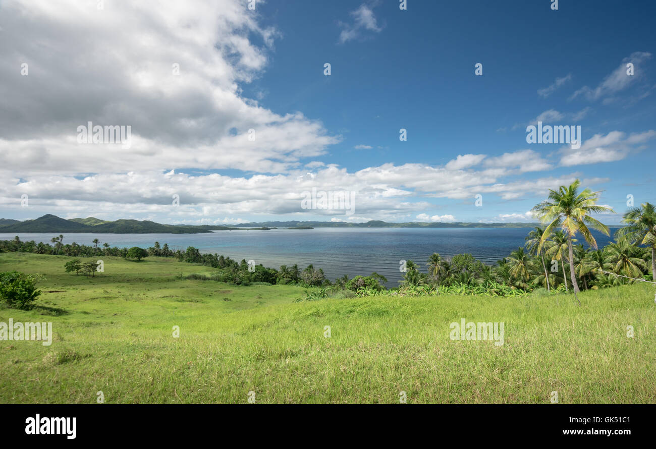 Grassy island view Stock Photo - Alamy