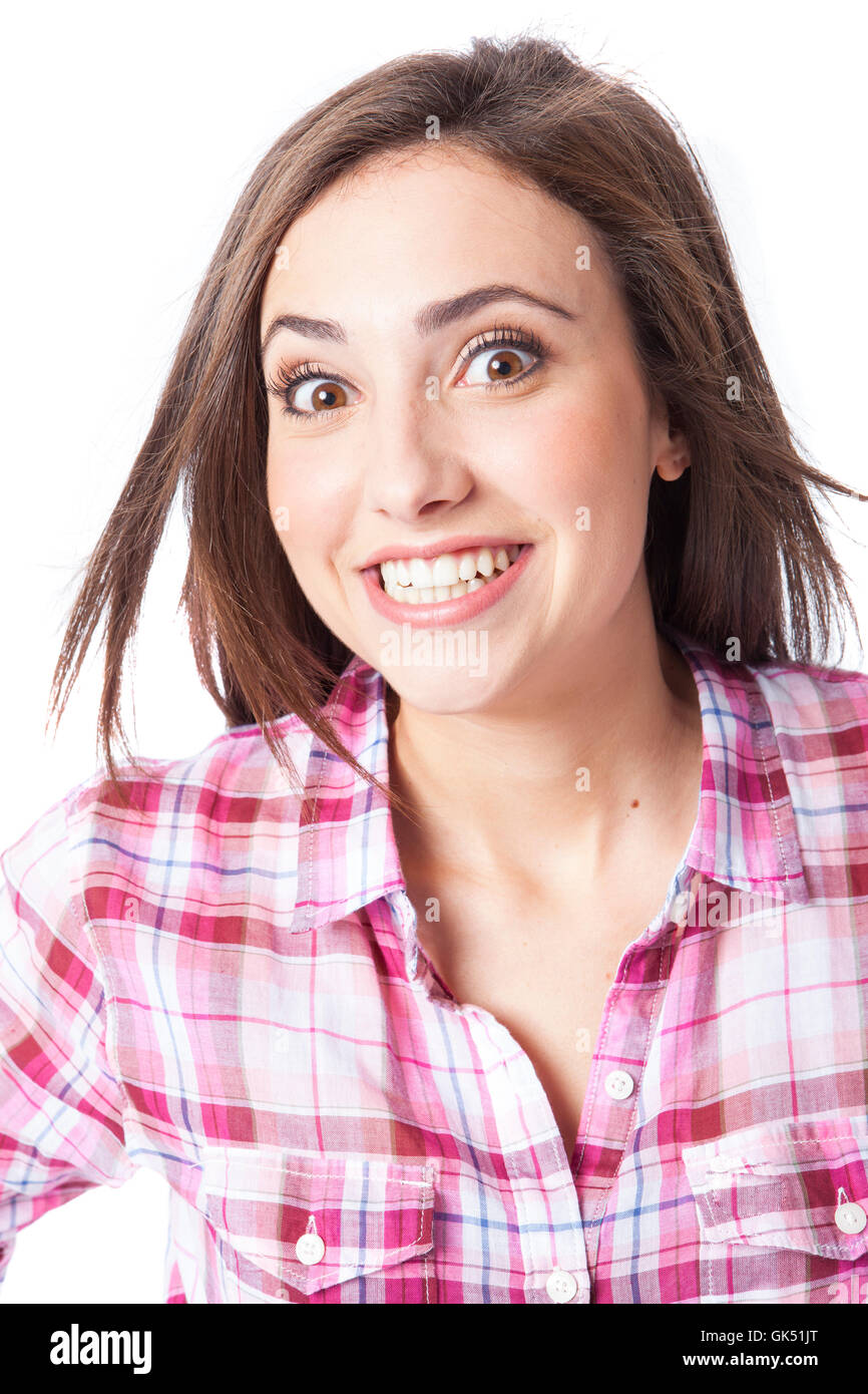 Pretty girl grimacing hi-res stock photography and images - Alamy