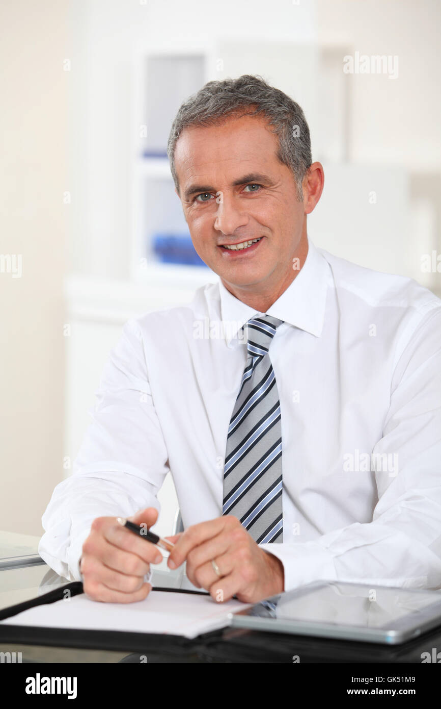 office desk closeup Stock Photo - Alamy