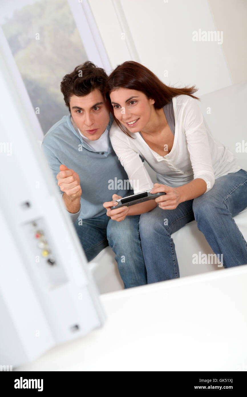 woman controller laugh Stock Photo - Alamy