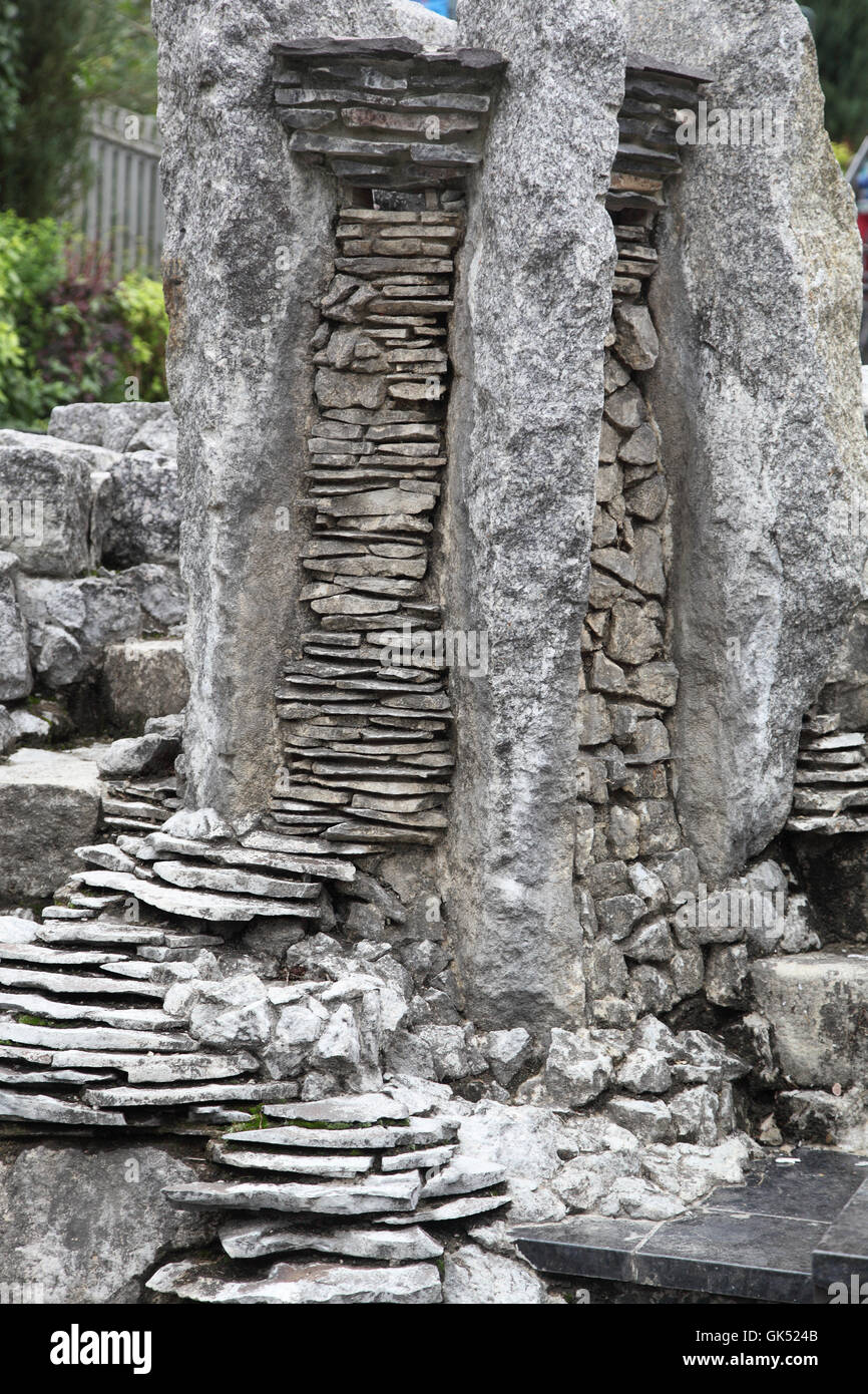 layers of gray stones. Stone background Stock Photo - Alamy