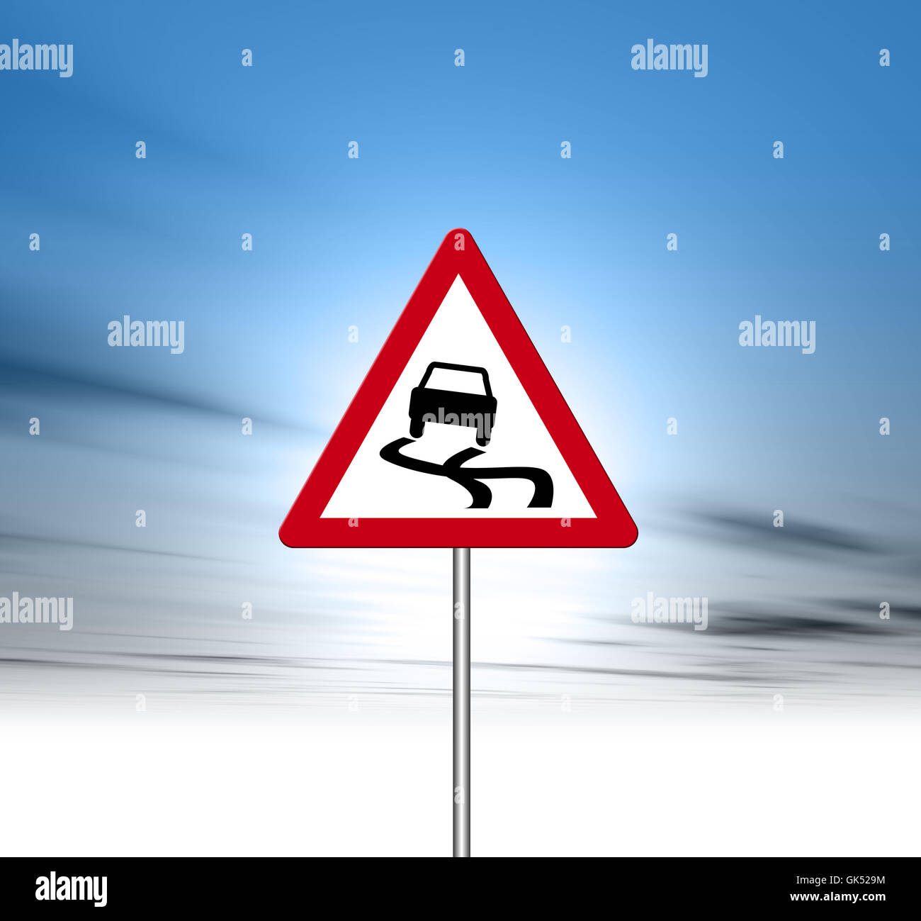 Car Skidding Sign High Resolution Stock Photography and Images - Alamy