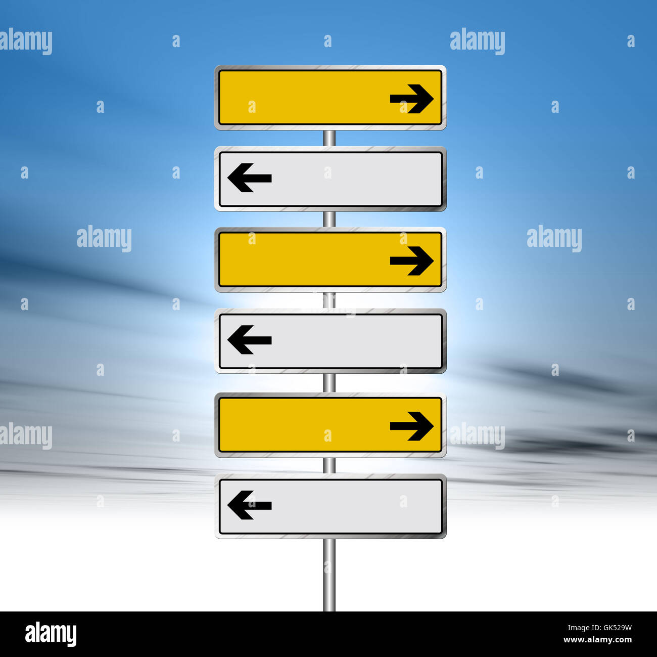 Blank Triangular Warning Sign High Resolution Stock Photography and ...