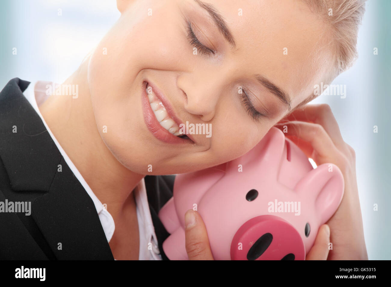 woman bank lending institution Stock Photo - Alamy