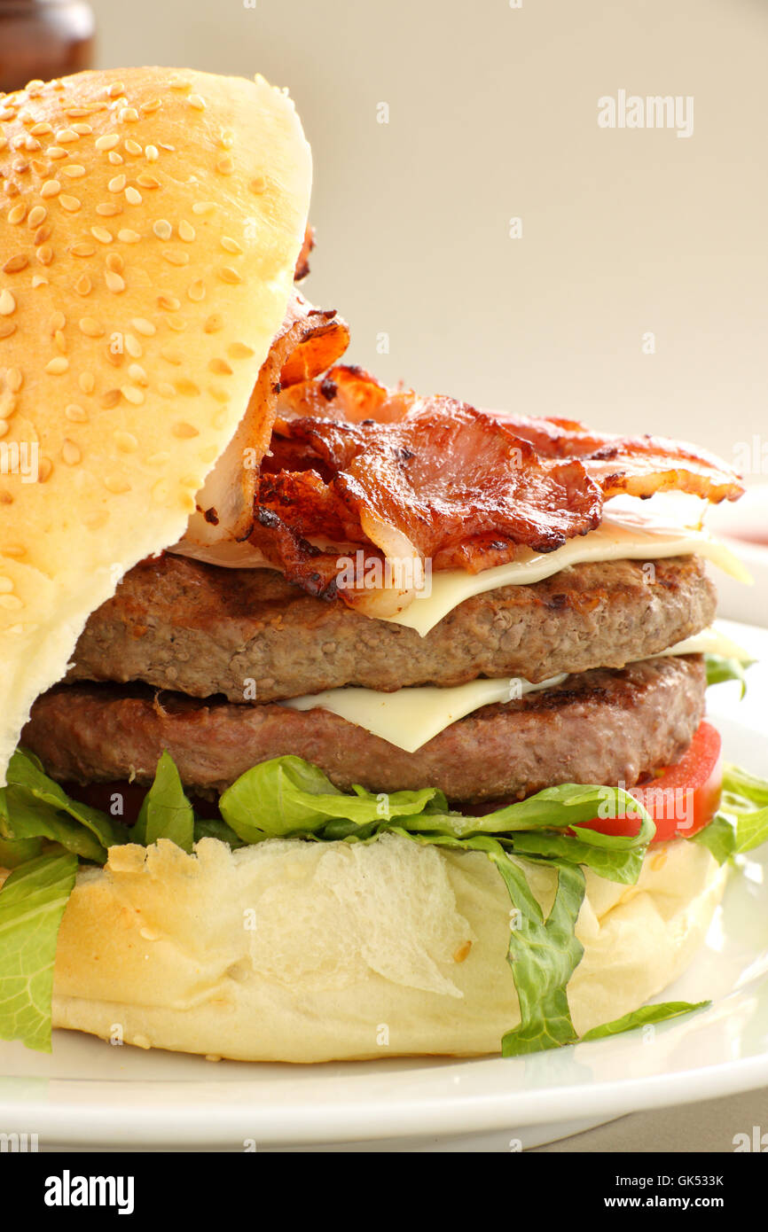cheese hamburger burger Stock Photo - Alamy