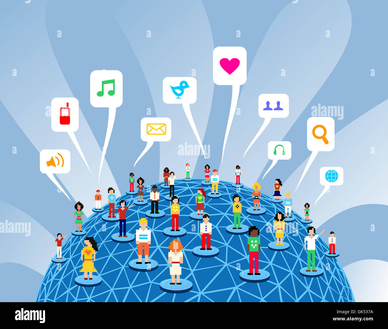 blue humans human beings Stock Photo - Alamy