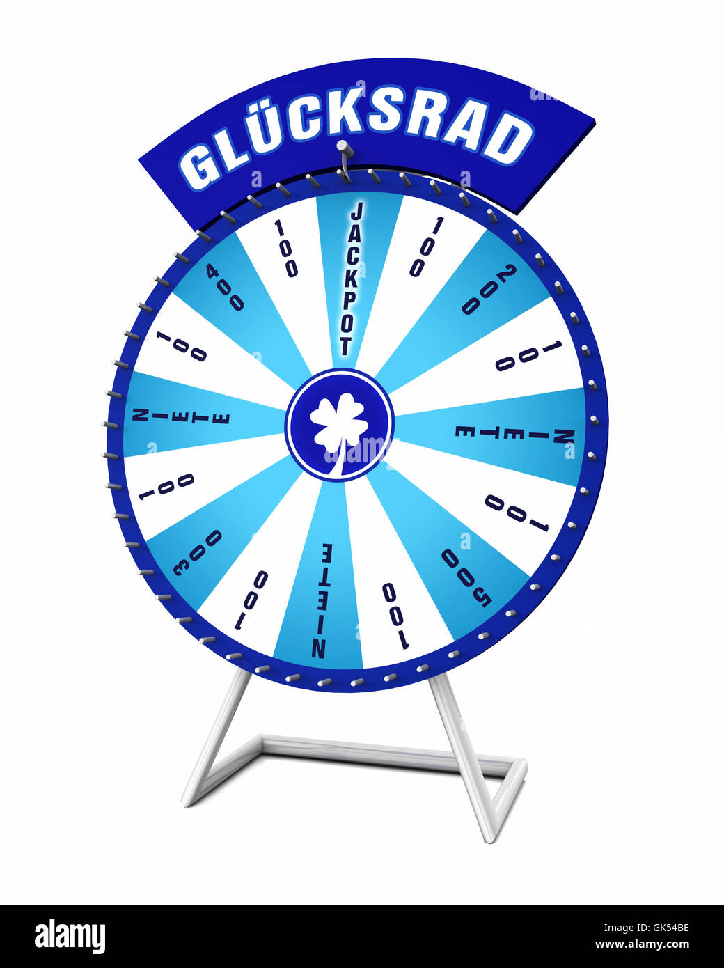 3d wheel of fortune - blue exempted 03 Stock Photo - Alamy
