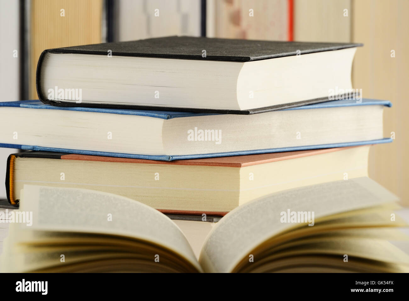 stack library reading Stock Photo - Alamy
