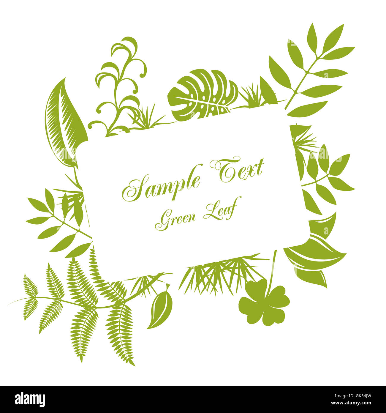 leaf ecology frame Stock Photo - Alamy