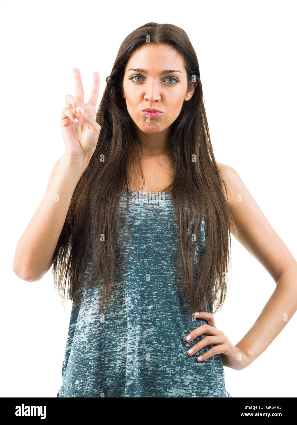 real young woman winner Stock Photo - Alamy
