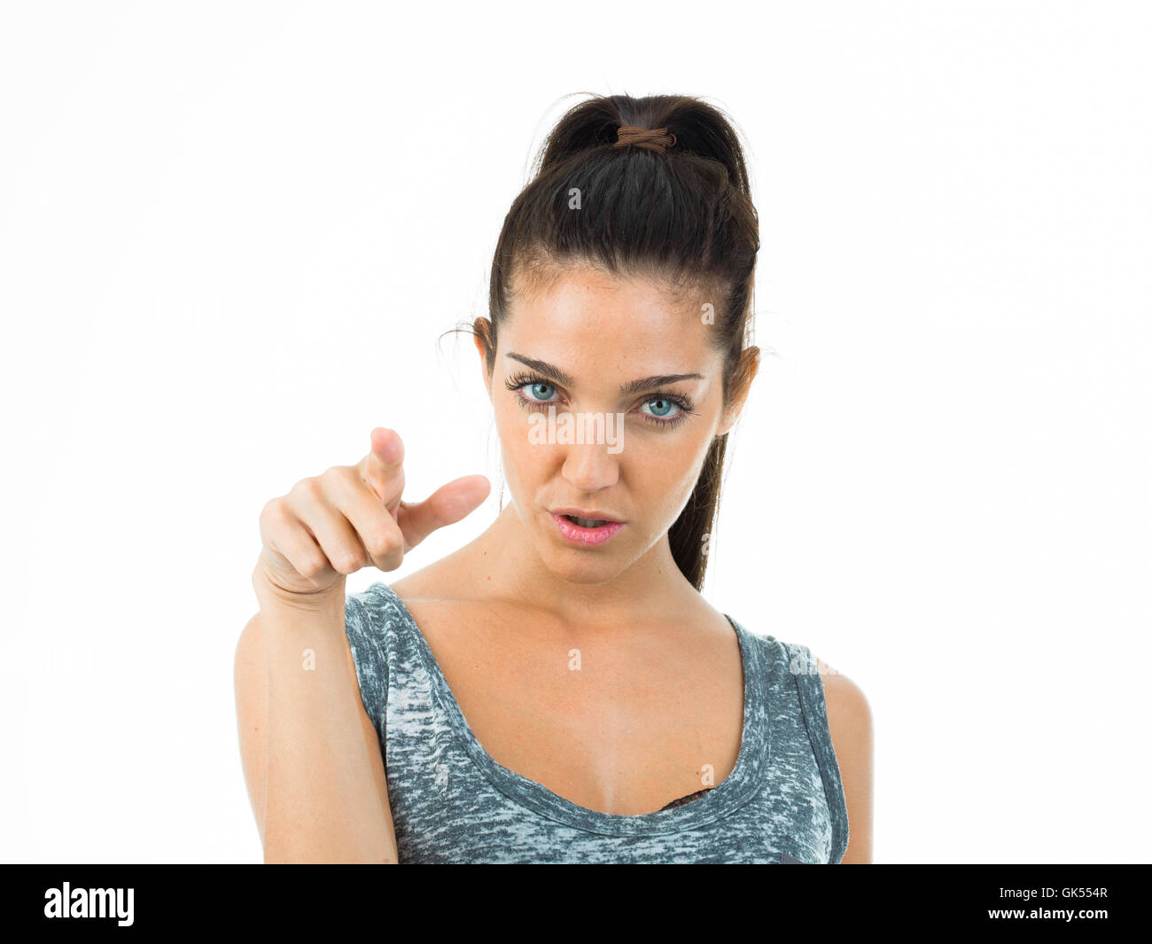 real young woman expression Stock Photo - Alamy
