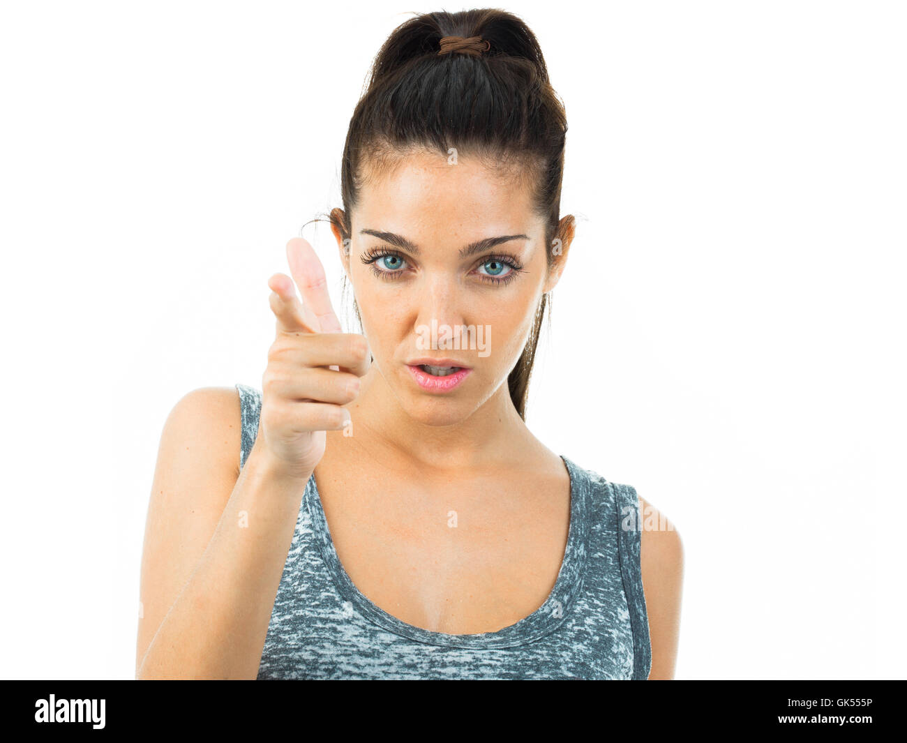 real young woman expression Stock Photo - Alamy