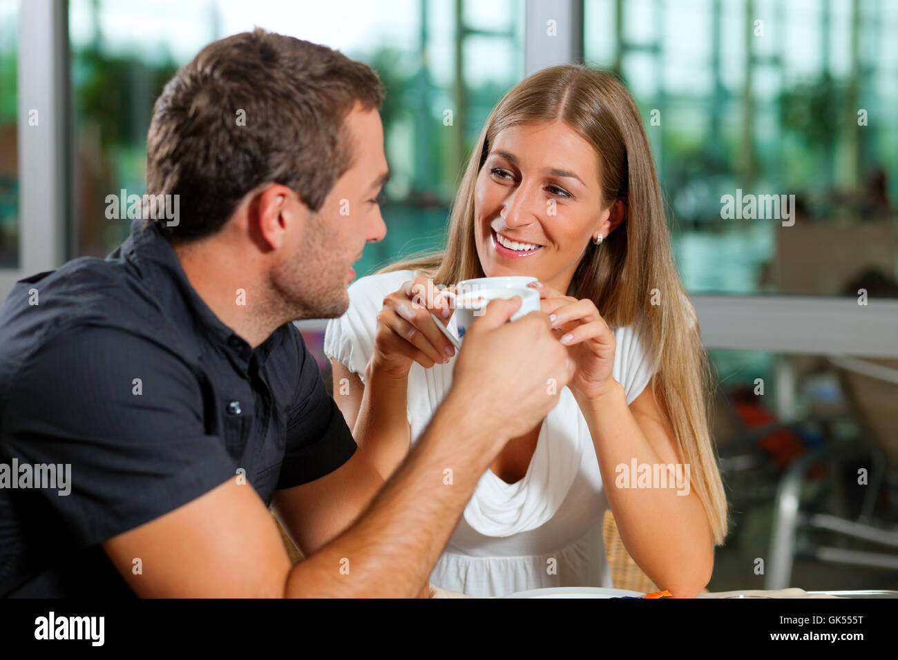 woman cafe restaurant Stock Photo - Alamy