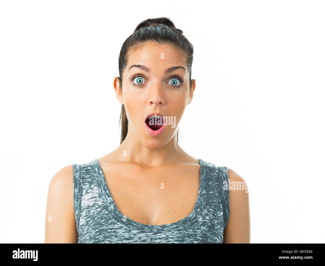 real young woman expression Stock Photo - Alamy